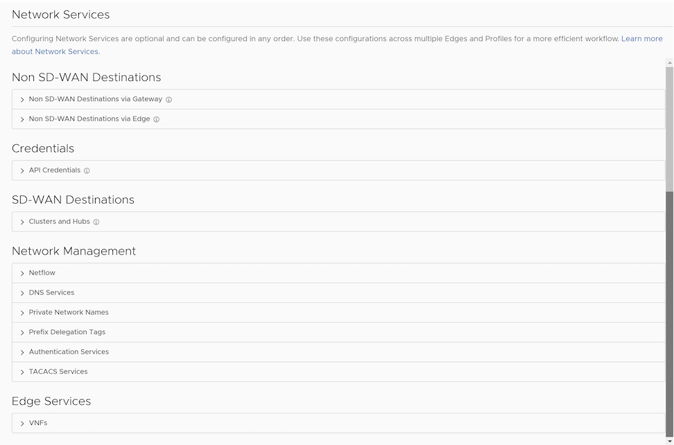 VeloCloud SD-WAN 6.4 - Administration Guide - Configuring Network Services - Arista